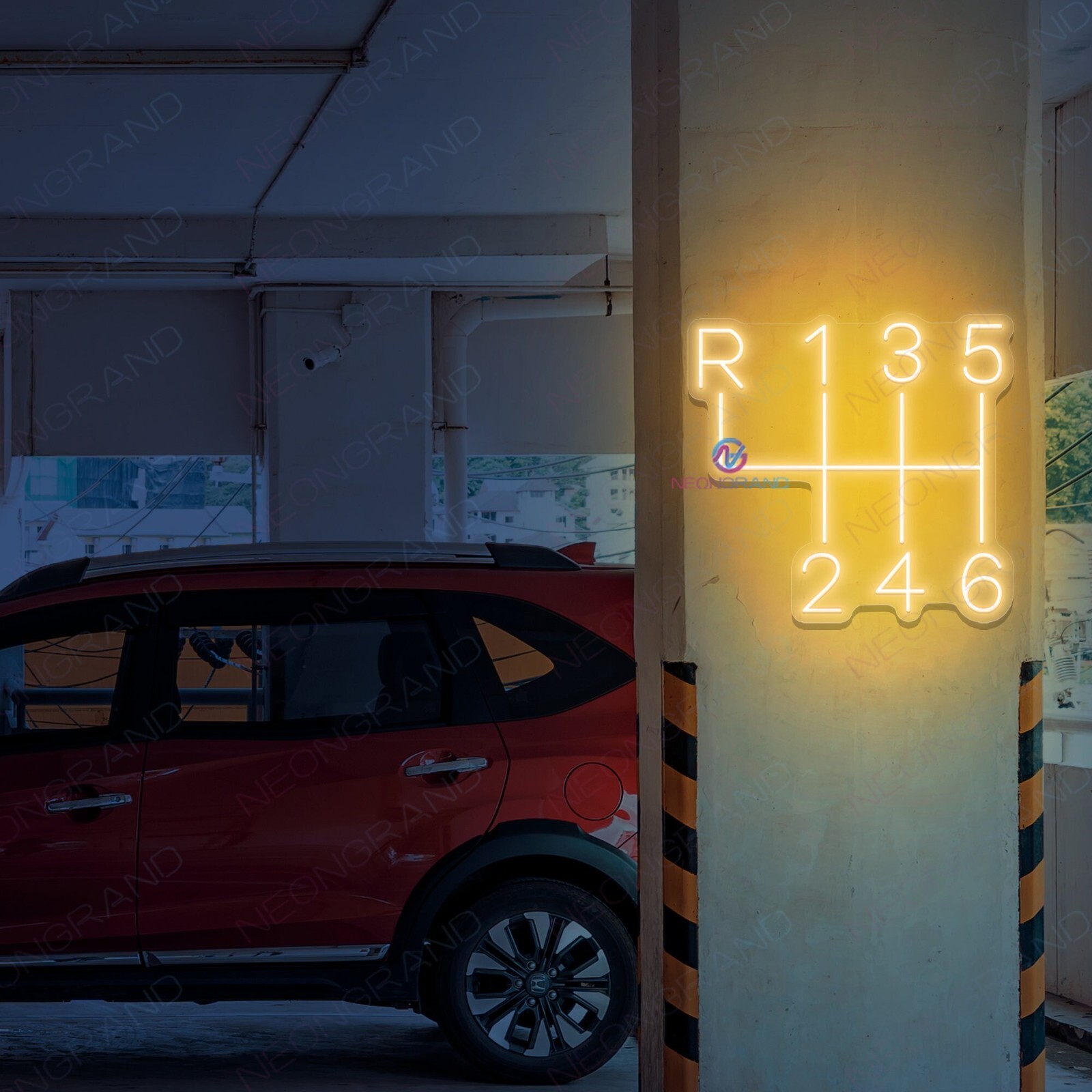 Car gearbox neon sign,Gearbox neon sign,Speed gear neon sign,Automotive ...