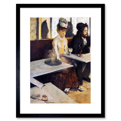 Edgar Degas The Absinthe Drinker 1876 Old Master Framed Wall Art Print ...