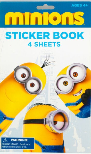 3pk Universal Studios Illumination Despicable Me Minions Sticker Book 4 ...