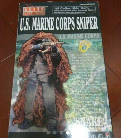 Takara Elite Force U.S.MARINE CORPS SNIPER Military Action Figure 1/6 ...