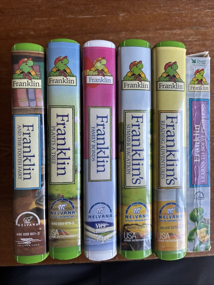 Lot Of 6 Franklin Turtle Child Learning Development VHS Educational Problem Solv | eBay