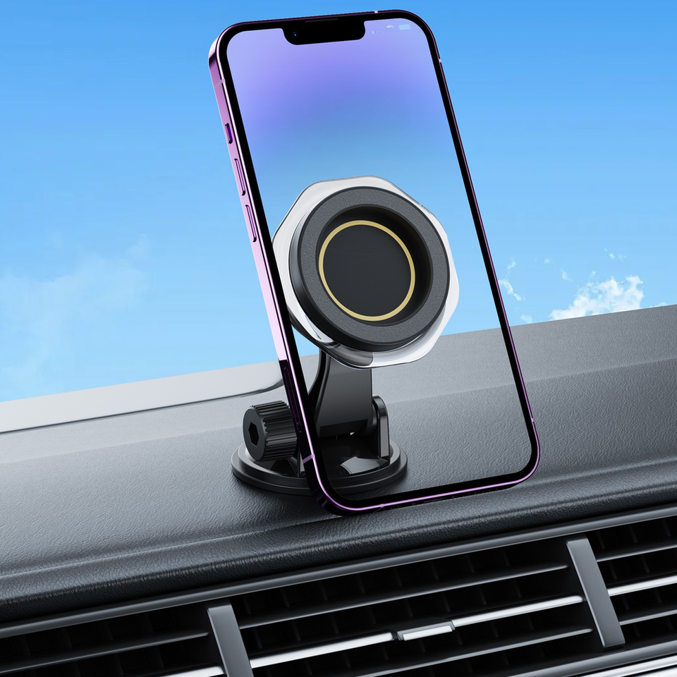 Dashboard Mount Car Phone Holder with Magnetic Base and Adjustable Arm ...