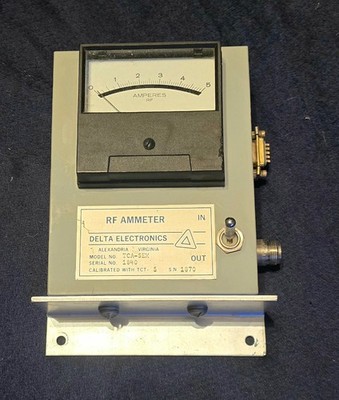 RF ammeter Delta Electronics model number tca-8ex. | eBay