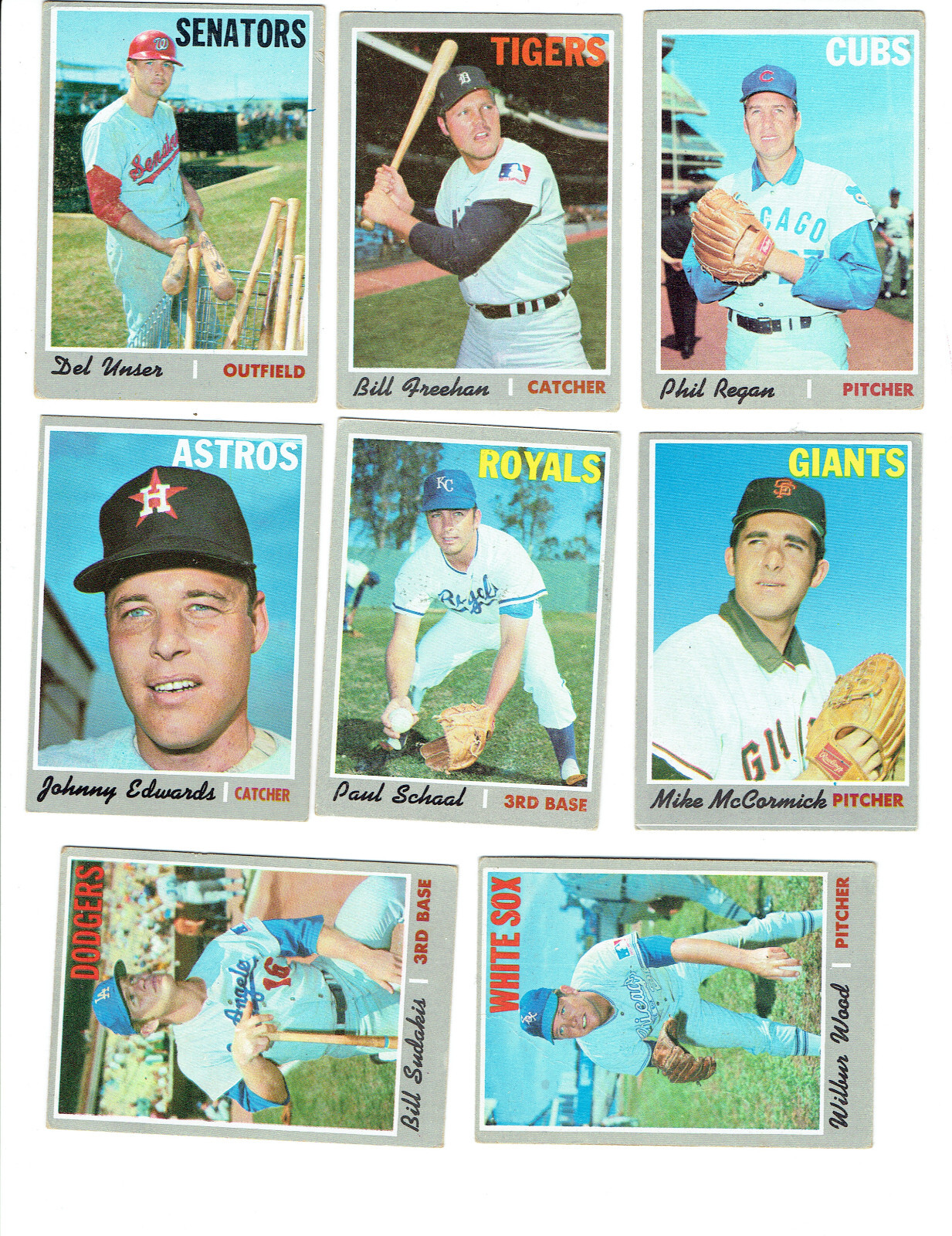 1970 Topps Baseball Card Complete Your Set Pick A Card 301-622 VG or ...
