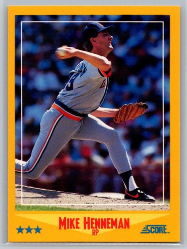 Mike Henneman 1988 Score BASEBALL #520 Detroit Tigers RC | eBay