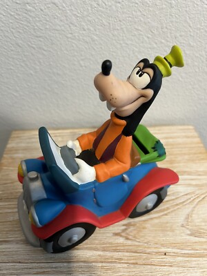 Vintage Disney Goofy Coin Piggy Bank Driving in Car Vinyl - RARE | eBay