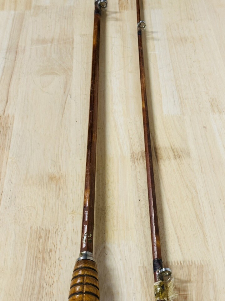 Vintage Montague Bamboo Fly Rod Salt Water/ Sea 7’8” Good Condition | eBay