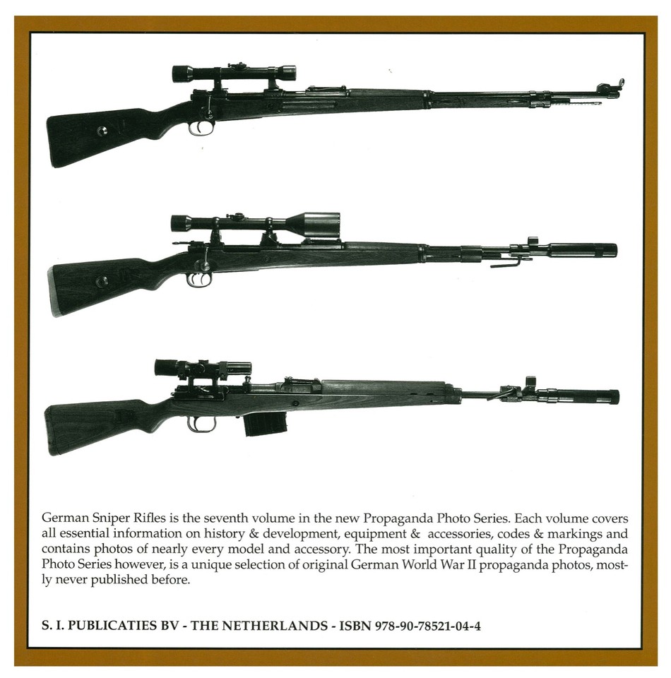 German Sniper Rifles HB 2011 German Small Arms WW2 W11 9789078521044| eBay