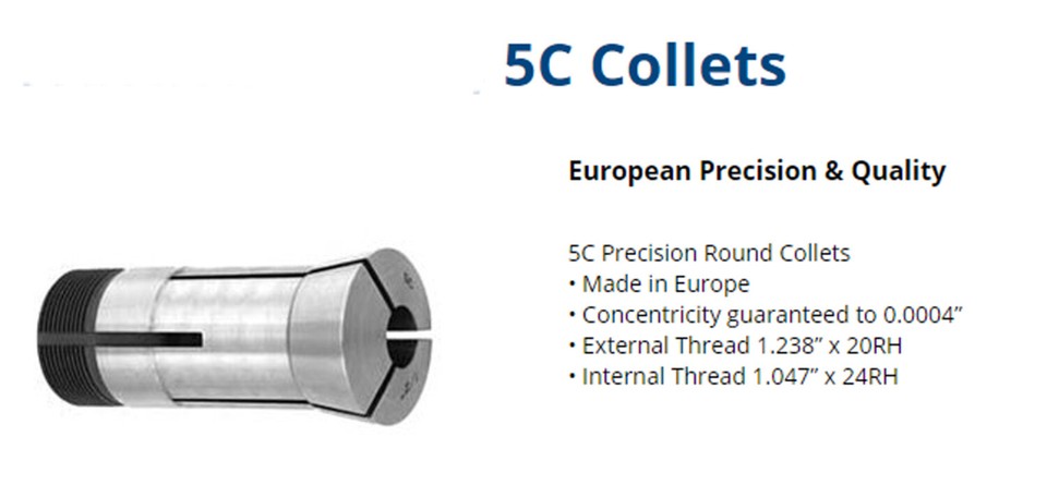 3/32" Inside Diameter, 5C Round Collet TMX Poland | eBay