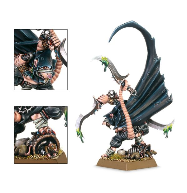 DEATHMASTER SNIKCH METAL *NEW OOP Skaven Warhammer Old World Age Sigmar ...