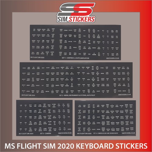 Flight Simulator Keyboard Button Box Wheel Stickers Nepal | Ubuy