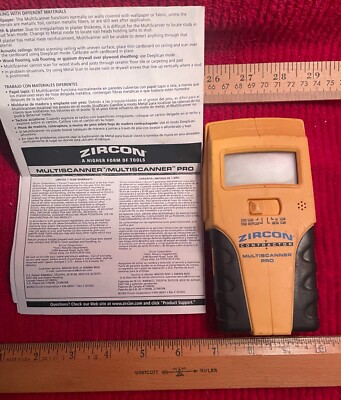 ZIRCON CONTRACTORS MULTISCANNER PRO FOR METAL, AC & STUD SCAN | eBay
