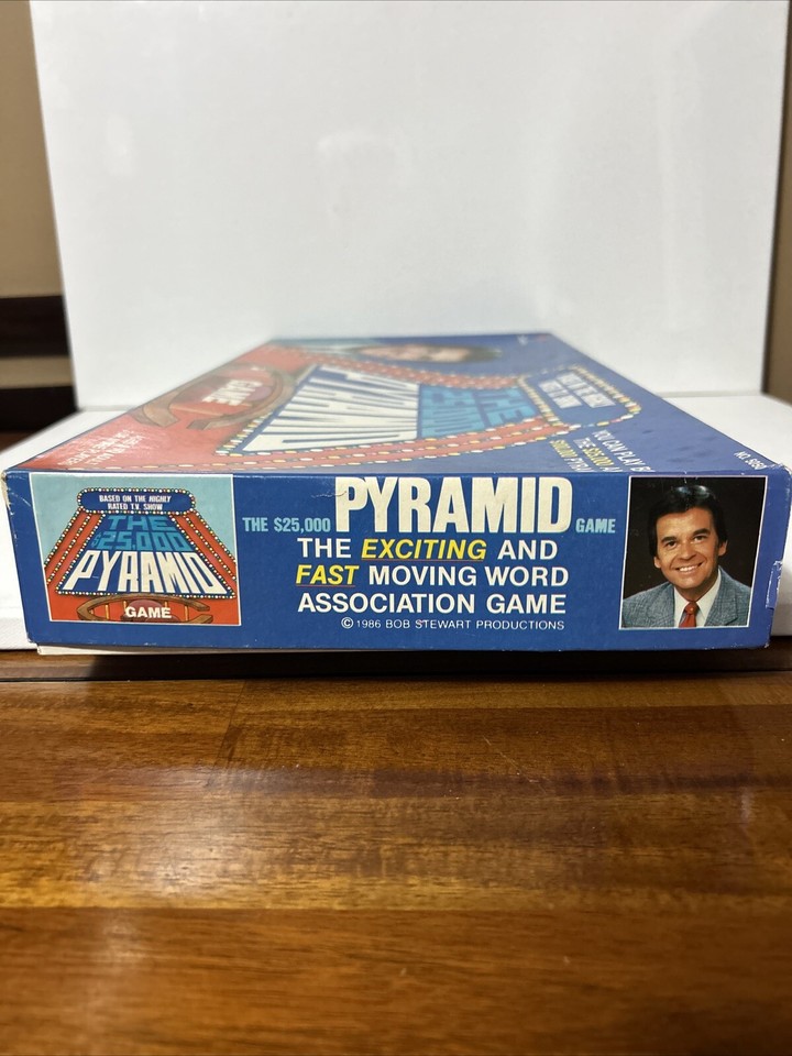 Vintage $25,000 Pyramid Board Game 1986 Dick Clark Cover, TV Game Show ...