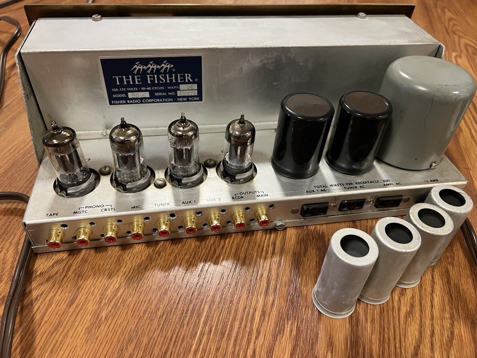 A pair of Fisher 80C Stereo Tube Preamplifier (restored) | eBay