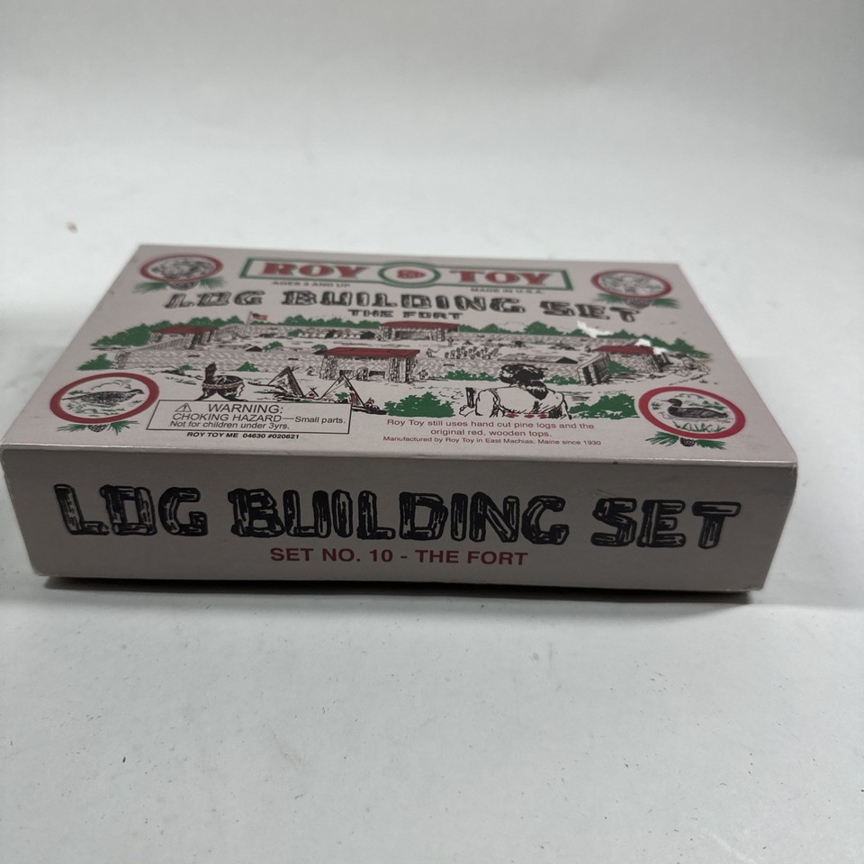 Roy Toy Log Building Set #10 "The Fort"38 pcs. Complete | eBay