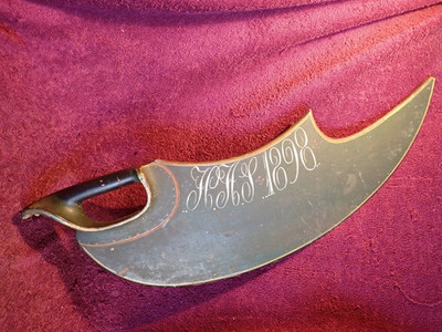 dat 1898 NICE HANDLE WELL MADE WOOD LINEN FLAX SWORD BEATER SWEDEN ...