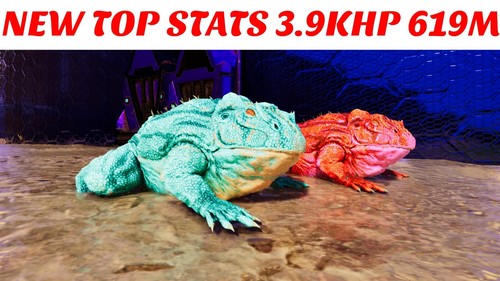 🔥ARK Survival Ascended PvE PC/XBOX/PS5 NEW Top Stats Beelzebufo 🔥 (frog ...