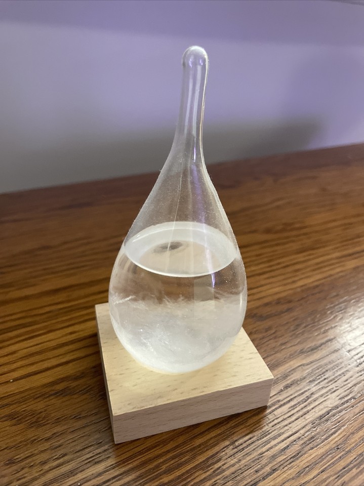 NEW Storm Glass Weather Forecaster- Teardrop Shape | eBay