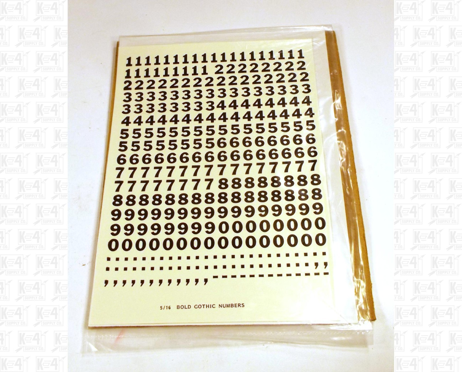 Virnex HO Decals Black 5/16 Inches Bold Gothic Number Set 3057 | eBay