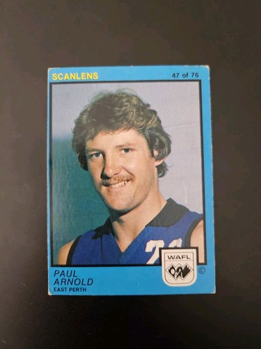 Paul Arnold - East Perth Royals 1982 Scanlens WAFL / AFL Card | eBay