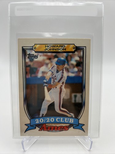 1989 Topps Ames 20/20 Club Howard Johnson Baseball Card #18 Mint FREE ...