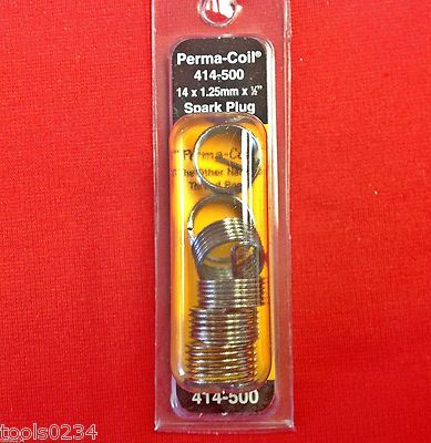 M14 x 1.25 x 1/2" Spark Plug Repair Inserts Heli Perma Coil 414-500 ...