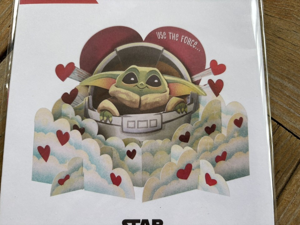 Star Wars Valentine's Day Pop Up Card Magic Moments Grogu Baby Yoda ...