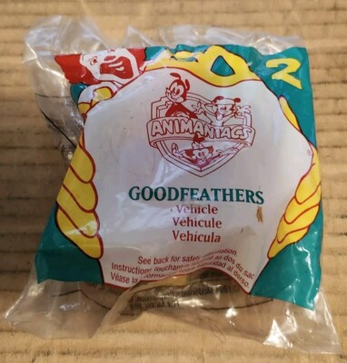 McDonald's Happy Meal Toy ANIMANIACS 1994 "GOODFEATHERS" #2 NEW SEALED ...