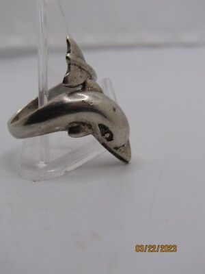 Beautiful Sterling Silver 925 Fashion Dolphin Ring . CH545 | eBay