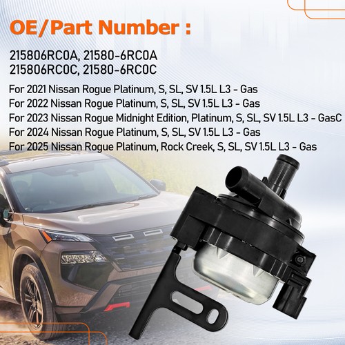 New Cooling Water Pump For 2021-2024 Nissan Rogue 21580-6RC0A 21580 ...