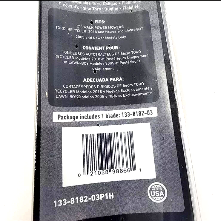 Toro 21" Atomic Mower Blade Walk Power Lawn Mowers 133-8182-03P1H ...