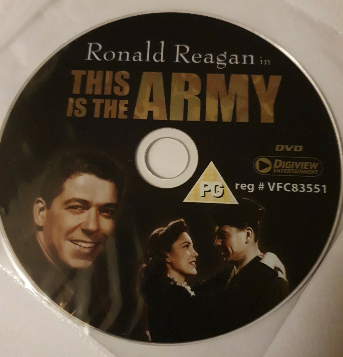 Ronald Reagan in This is The Army (1943 Film) DVD Video Movie CD Disc ...