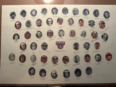 NASCAR 50 Greatest Drivers 35 Autographs Litho Sponsor Version ...