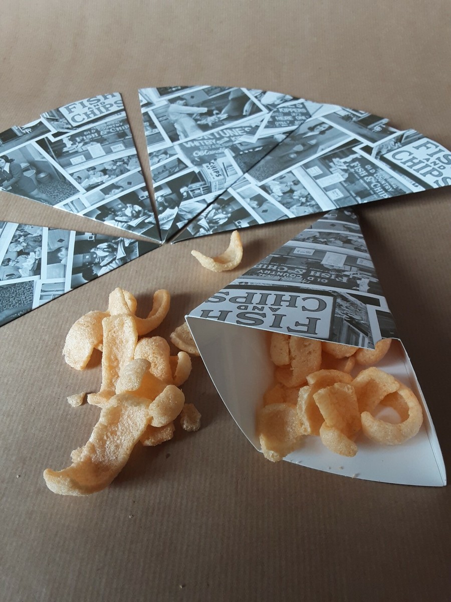 Fish And Chips Newspaper Cones
