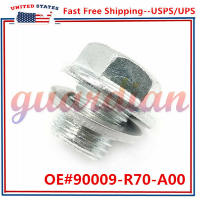 NEW Engine Oil Pan Drain Bolt Plug Washer 90009-R70-A00 For Acura Honda ...