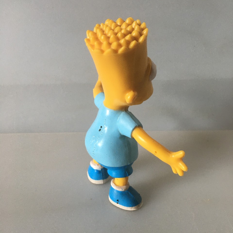 Vtg The Simpson's BART SIMPSON 4.5" Bendy Bendable Rubber Figure Toy ...