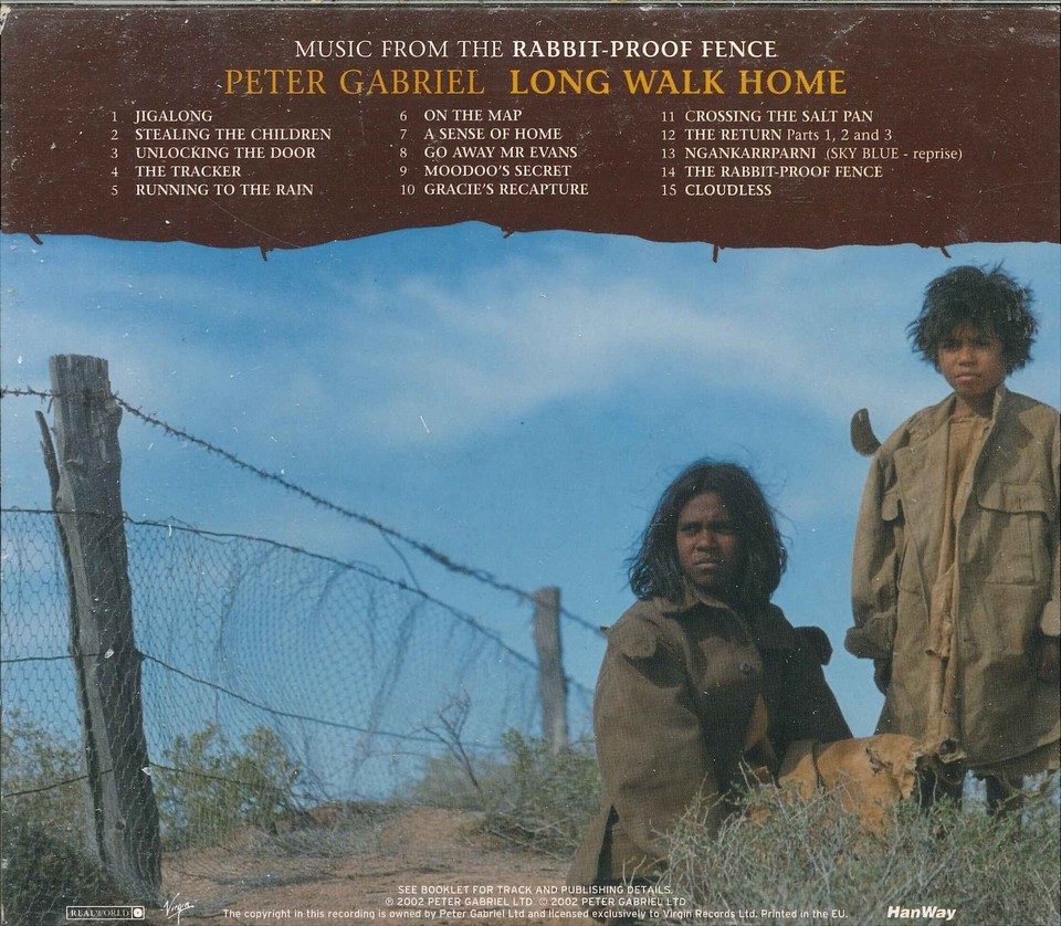 PETER GABRIEL "Long Walk Home (Music from The Rabbit-Proof Fence)" CD ...