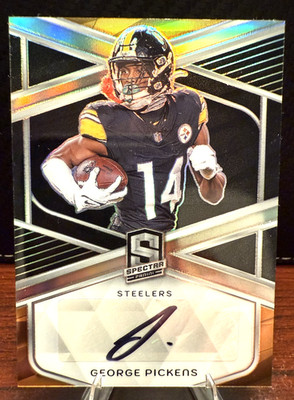 George Pickens Spectra Signatures /199-2024 Panini Spectra Steelers NFL ...