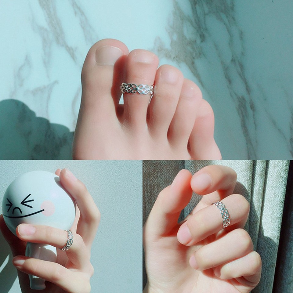 8PCS Fashion Silver Opening Knuckle Rings Women Toe Decoration | eBay ...