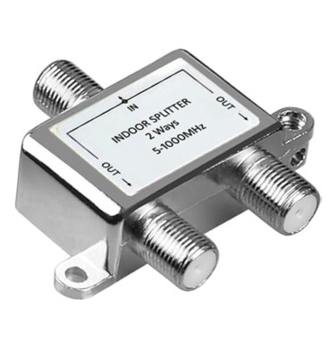 2 In 1 Out RF Coax CATV Combiner + 1 In 2 Out RF Cable Antenna Splitter ...