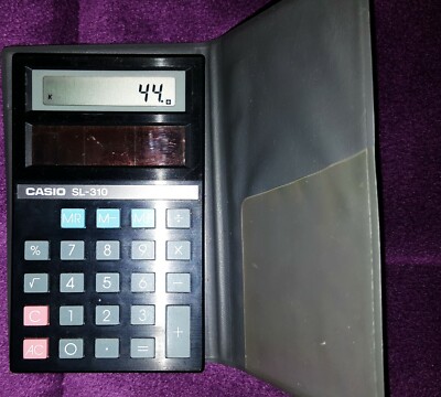 Casio SL 310 Wallet Calculator Pre Owned | eBay