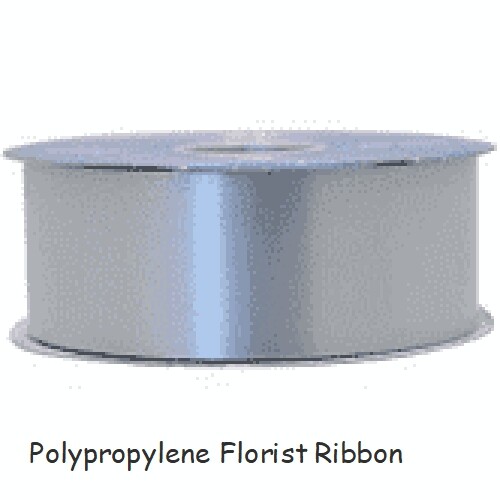 FLORIST POLY RIBBON Wedding Car Cakes funeral WREATH CRAFTS CHRISTMAS ...