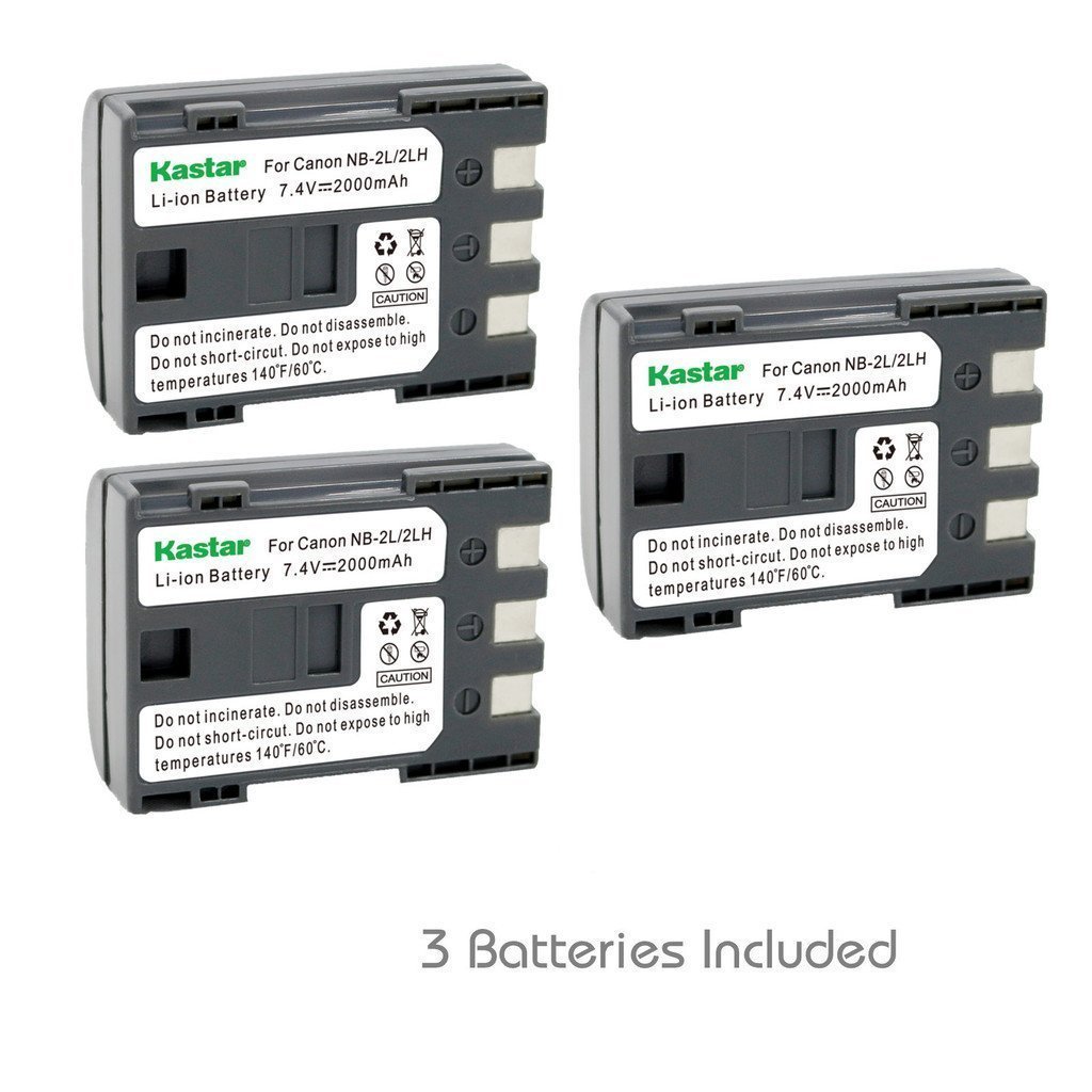 Kastar NB-2L Battery for Canon VIXIA HF R10, HF R100, HF R11,HG10 HV20 ...