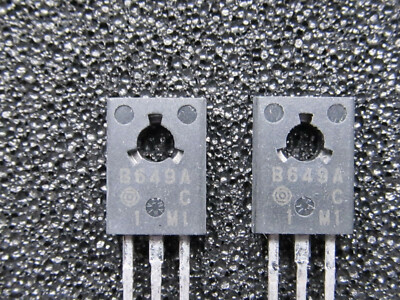2 Stück - 2SB649A - orig. HITACHI TO126 PNP Transistor 2SB649A-C B649 ...