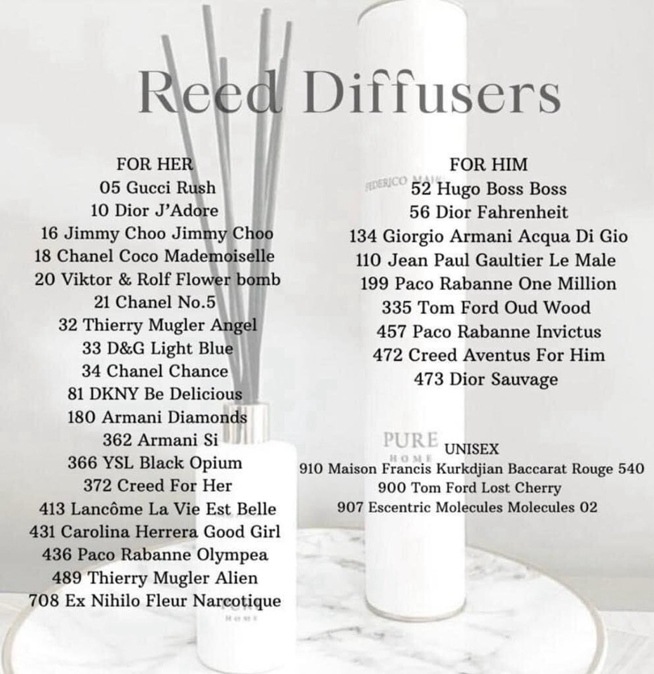 FM Reed Diffuser Pure Home Fragrance New | eBay UK