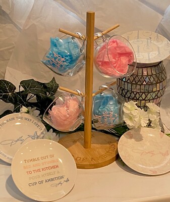 RARE 9 Pc Set Dolly Parton CUP OF AMBITION Tree Bundle, Clear Cups ...