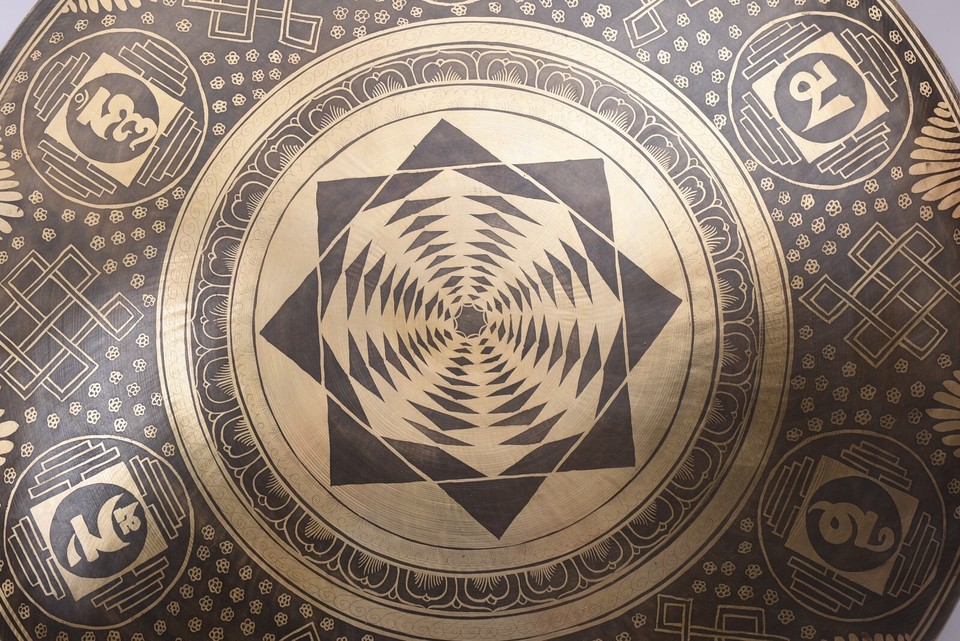 60 CM Handmade Gong-Tibetan Gong-Temple Gong-Sound Healing Gong-Yoga ...