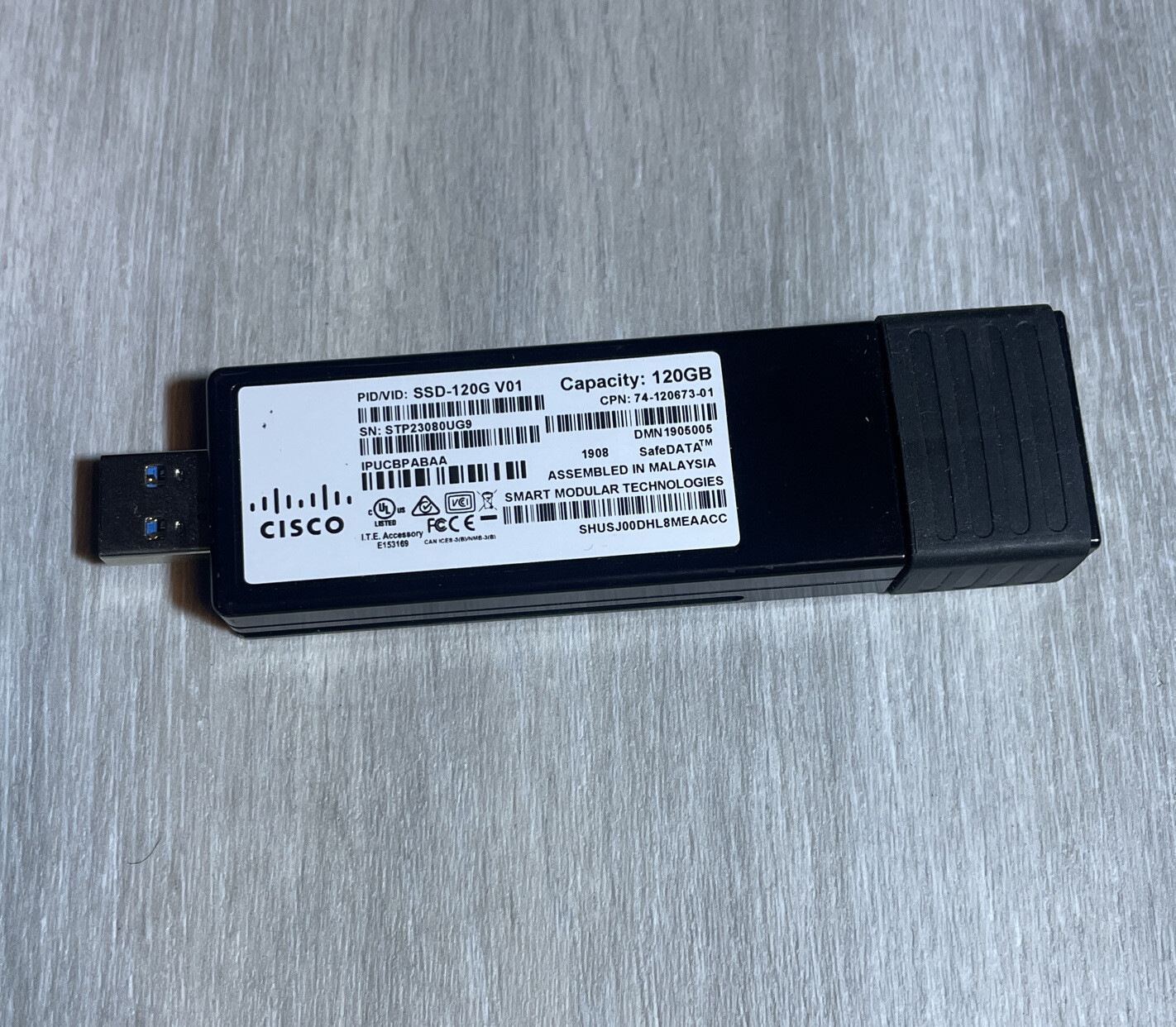 Cisco SSD-120G V01 74-120673-01 120GB USB Solid State Drive IPUCBPABAA ...