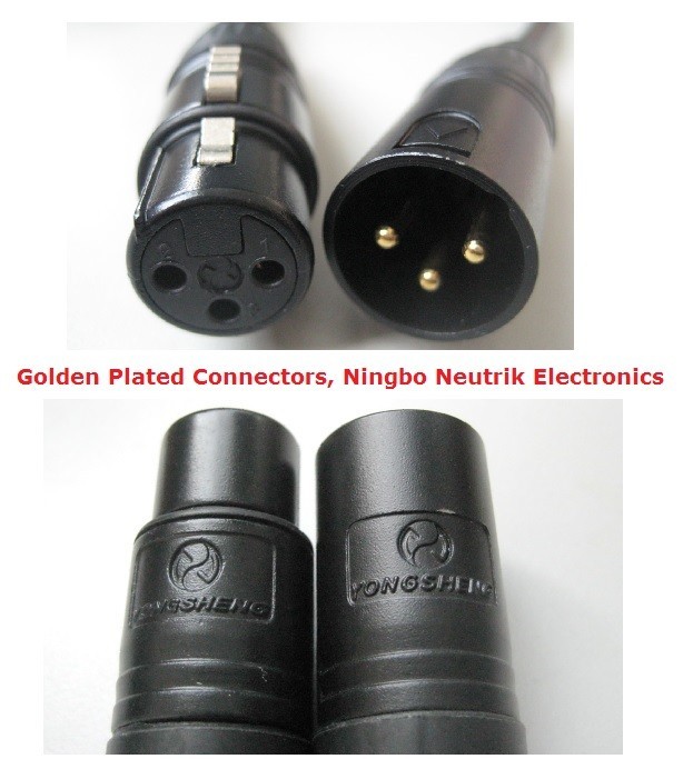 A04 --- 4pcs of 30cm CANARE L-2T2S 3pin Male/Female Balanced XLR Audio ...