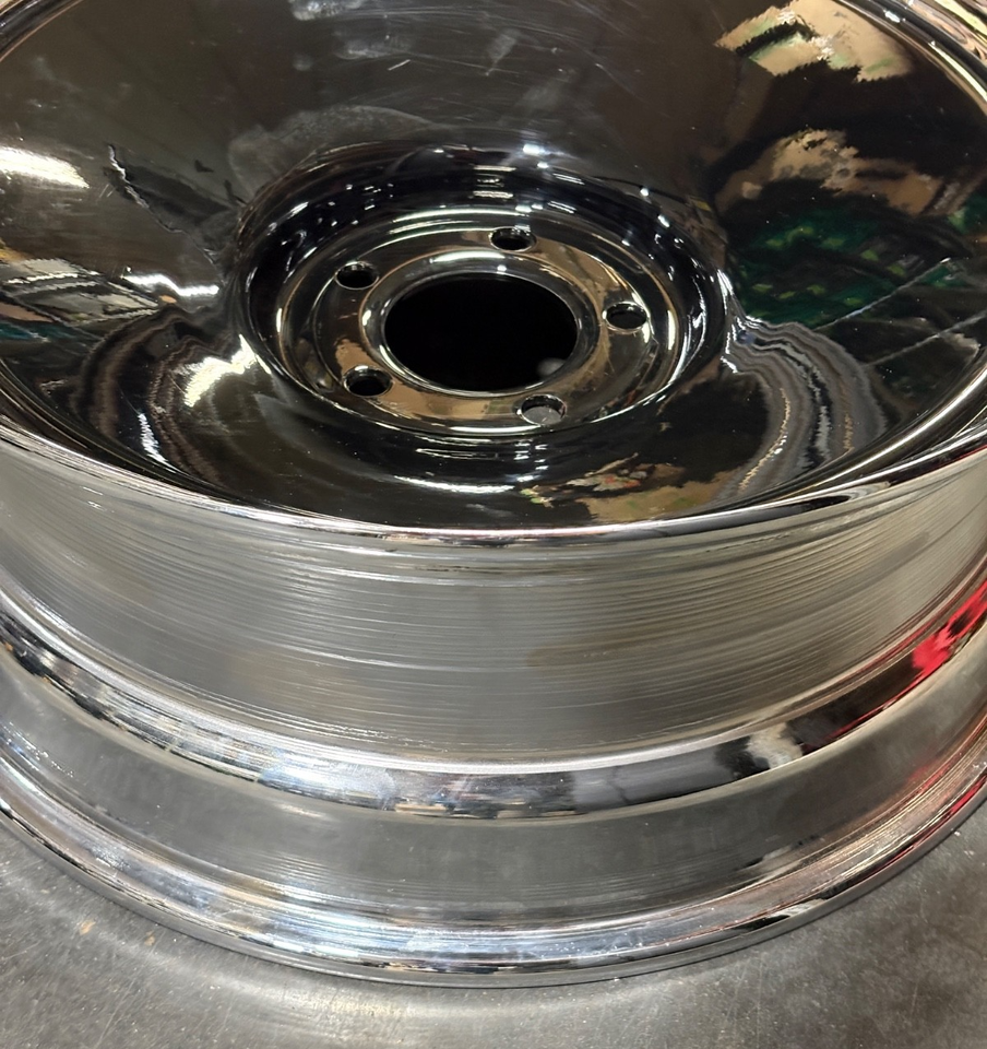 20x8 5x5 Chrome and Gloss Black Rat Rod Smoothie Single Blem Wheel | eBay